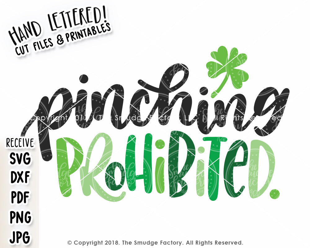 Pinching Prohibited SVG & Printable – The Smudge Factory