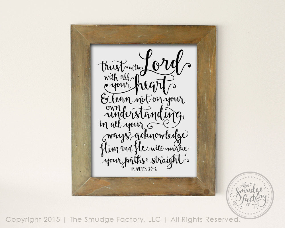 Proverbs 3:5-6 SVG & Printable – The Smudge Factory